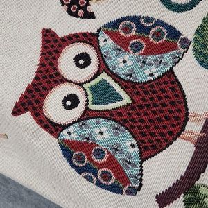 Hand Crafted | Bags | Woven Tapestry Owl Shopping Canvas Tote Shoulder ...